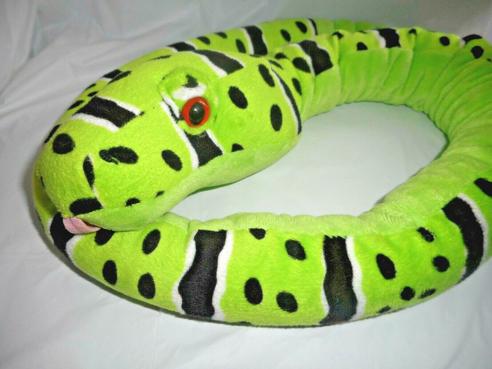 Wild Republic Snake Plush 53” L K&M International RATTLER TAIL Green ...