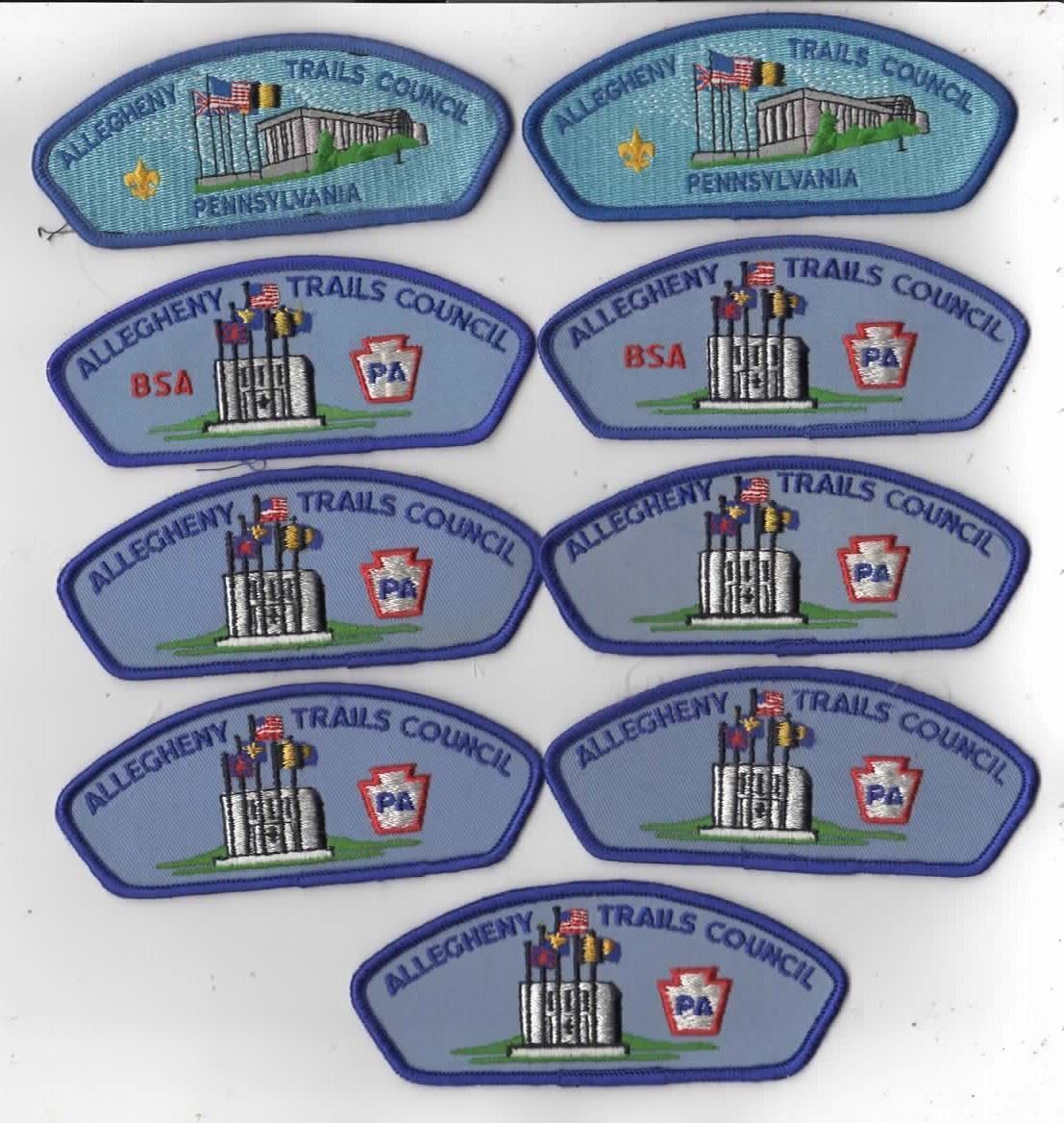 Allegheny Area Council Lot of 9 Council Shoulder Patches CSP [CSP-1406] | eBay