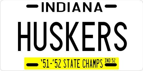 Hickory Huskers Hoosiers 1952 Indiana License Plate | eBay