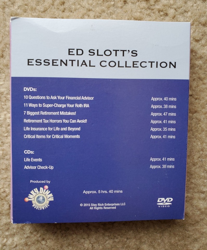 Collection of Ed Slott's Retirement Books, DVD's and CD's | eBay