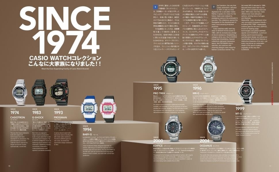 Casio Watch Complete Guide Book 50th Anniversary 1974-2024 English ...