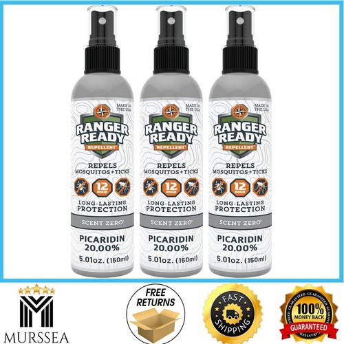 Ranger Ready Picaridin Insect MOQUITO Repellent Bug & TICK Spray 5Oz 3 ...