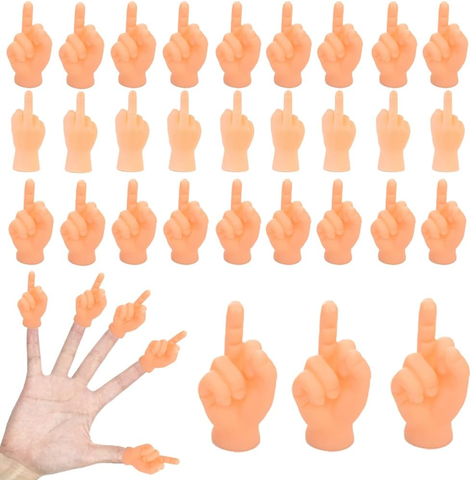 30 PCS Tiny Middle Finger Puppet, Miniature Small Hands, Mini Finger Hands Funny | eBay