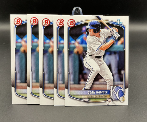 2025 Bowman Draft - Sean Gamble 1st Bowman #BD-178 Lot of 5 - Kansas ...
