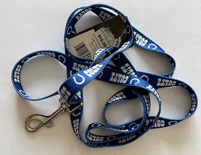 NFL Indianapolis Colts Medium Dog Leash 72" x 3/4" Football | eBay