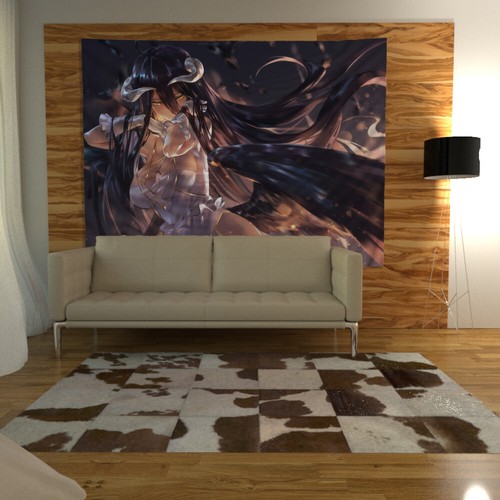 Overlord Albedo Tapestry Art Wall Hanging Sofa Table Bed Cover Poster ...