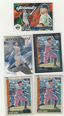 AARON JUDGE 2022 DIAMOND KINGS RAINBOW LOT (5) BLUE FRAME ARTIST PROOF ...