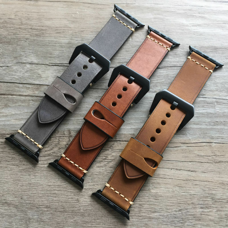 Genuine Leather Band Strap For Apple Watch SE Series 6 5 4 3 2 1 38/42 ...