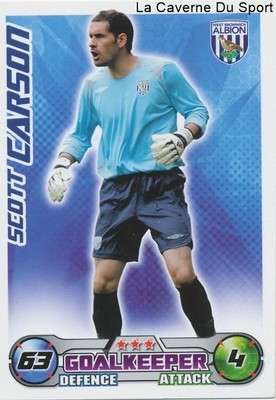 SCOTT CARSON ENGLAND WEST BROWMICH WBA BURSASPOR CARD PREMIER LEAGUE ...