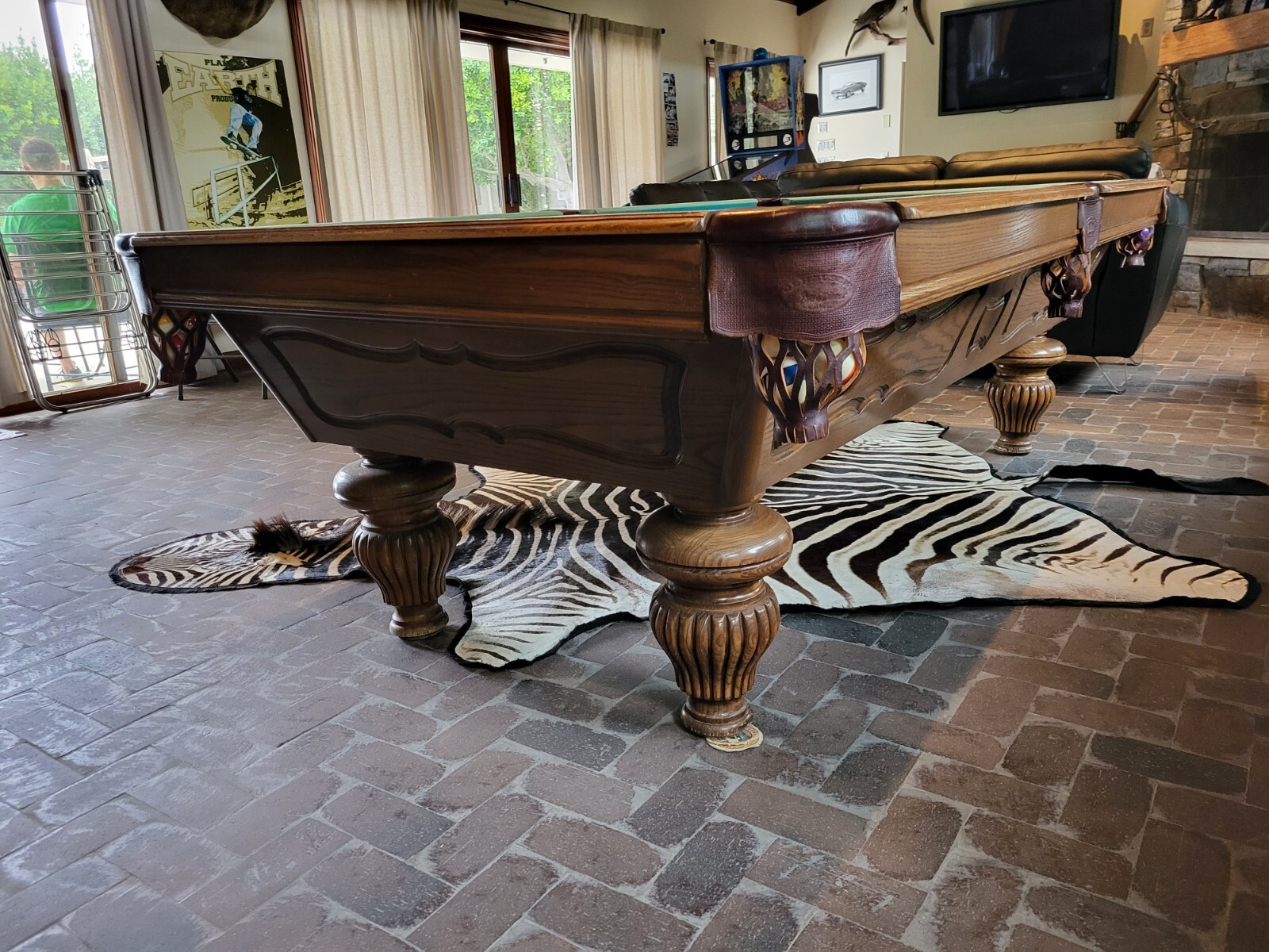 Olhausen Billiard - Pool Table real slate comes with table top, cover ...