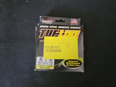 150 Yards 80 lb Test Yellow Tuf-Line XP Fishing Line Tension Lock ...