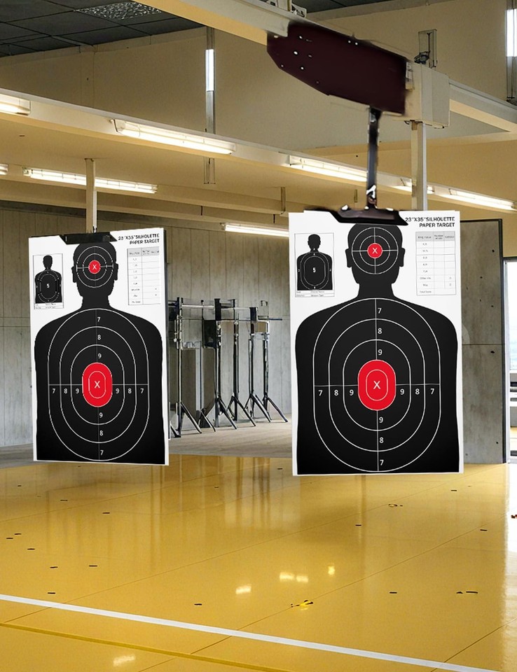Shooting Paper Targets for The Range 23x35 Inch Silhouette with ...