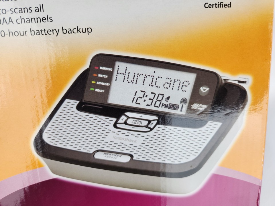 Radio Shack 12-262 Hazard Alert Weather Radio NOAA public Alert ...