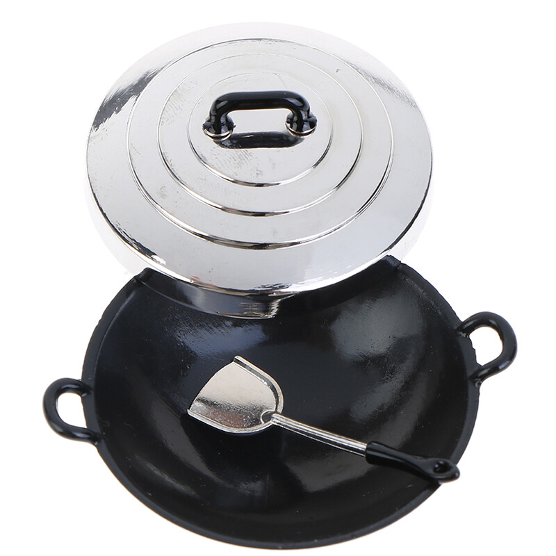 Chinese Wok Kitchen Cooking Utensils Accessories 1/12 Scale Miniature ...