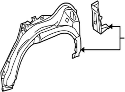 61632-60913 Toyota Panel, quarter wheel house, outer lh 6163260913, New ...