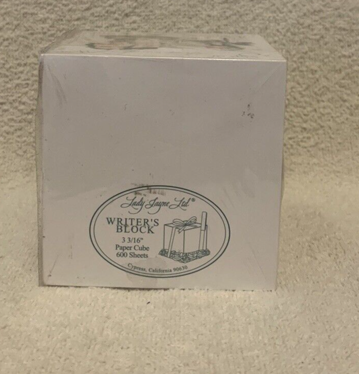 Lady Jayne Ltd TEA & ROSES Writer's Block Memo Cube 3x3x3 600 Sheets ...