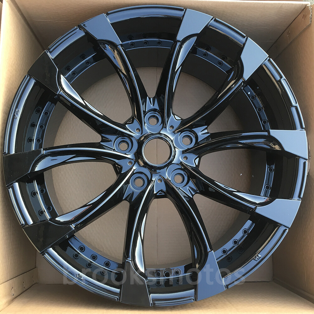 22" W STYLE GLOSS BLACK WHEELS RIMS FIT FOR LAND CRUISER LEXUS LX570 ...