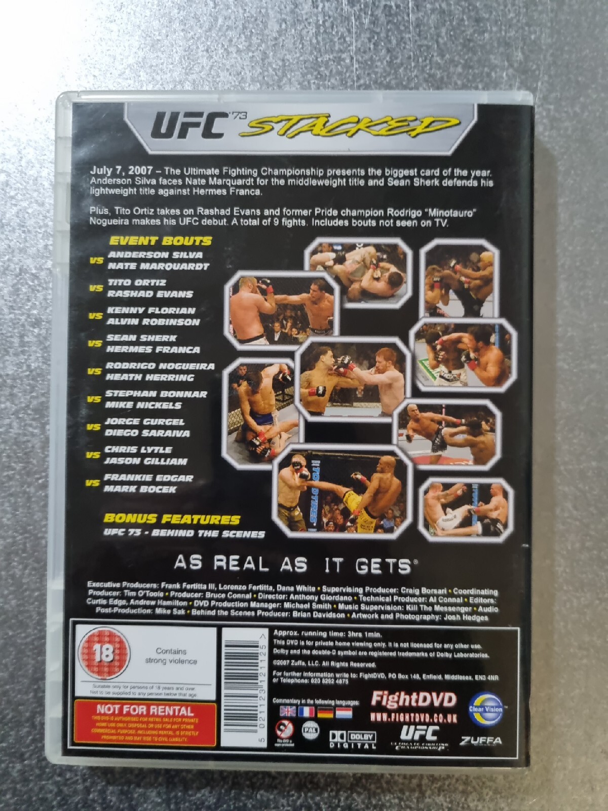 UFC+73+-+STACKED+%28DVD%2C+2008%29 for sale online | eBay