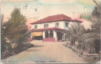 Phoenix Arizona LITHO Palm Lodge 1919 | eBay