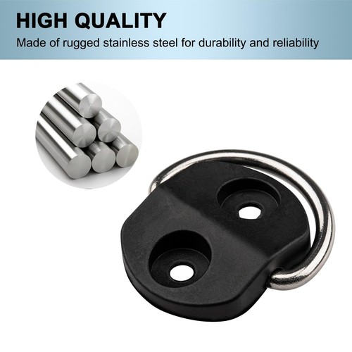 6 Pcs D-Ring Tie Downs Small D-Rings Anchor Lashing Ring Cargo Net Tie ...