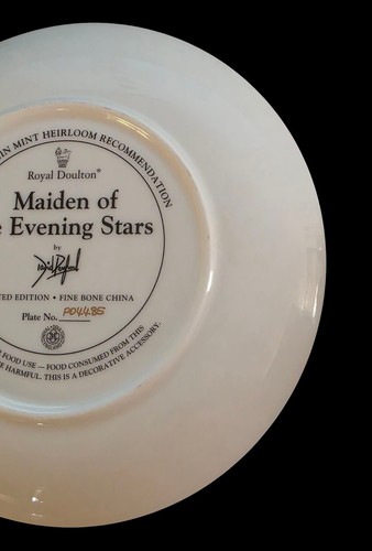 Royal Doulton Franklin Mint 'Maiden of the Evening Stars' Plate David ...