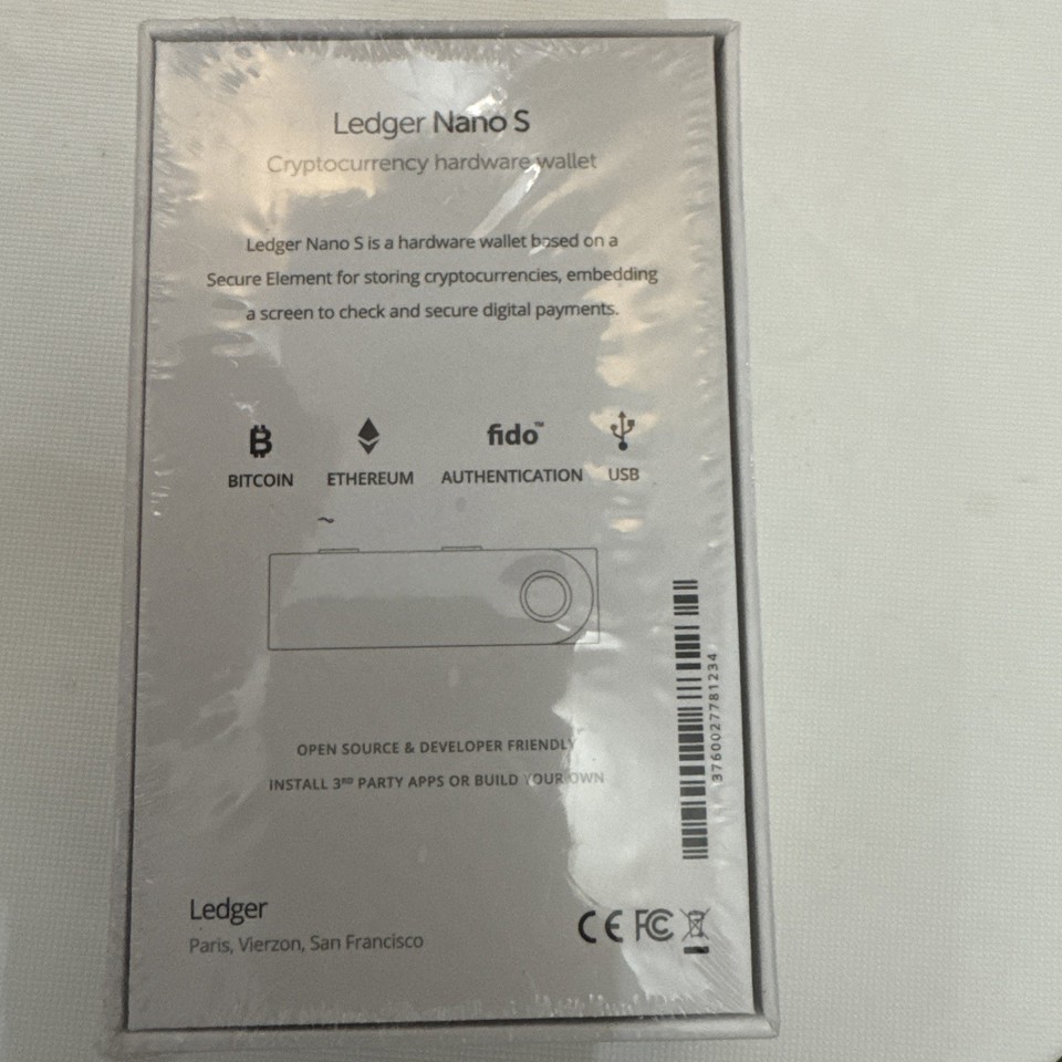 Ledger Nano S Hardware Crypto Wallet - Brand New & Factory Sealed | eBay