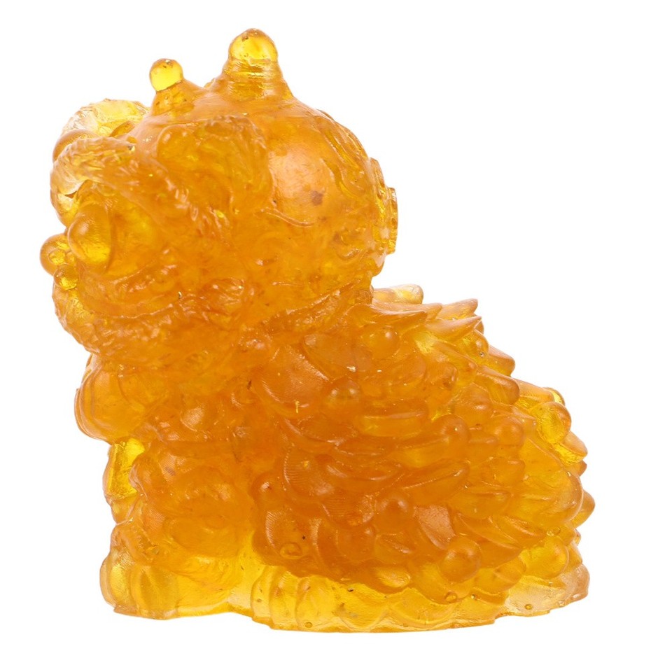 Chinese Lion Ornament Crystal Lion Dance Collectible Animal Sculpture 2 ...
