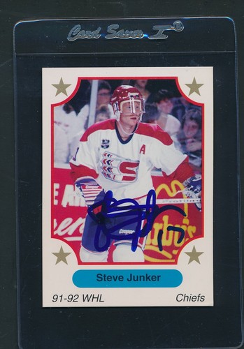 1991/92 7th Inning Sketch #9 Steve Junker Chiefs Signed Auto *C6699 | eBay