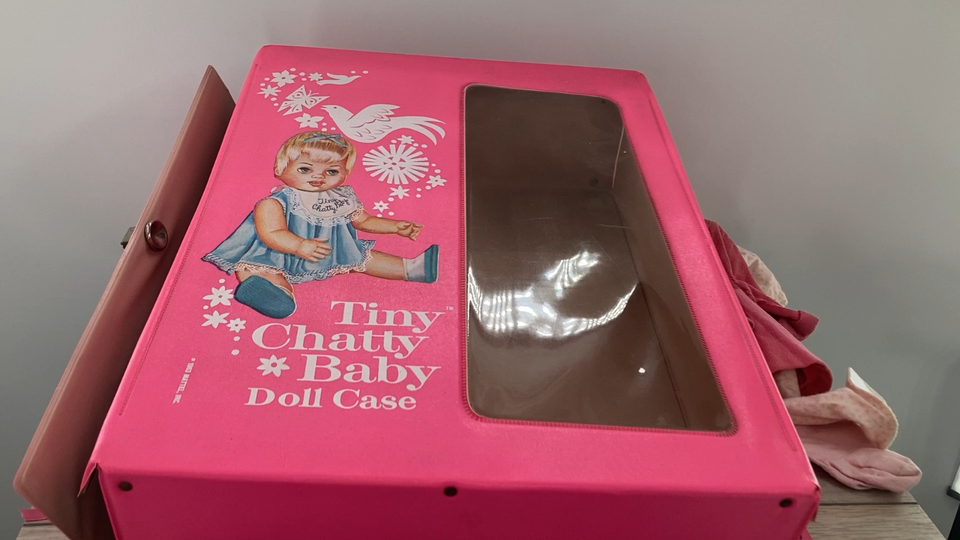Vintage Tiny Chatty Baby Doll Clothes Lot Carrying Case Mattel 1960s ...