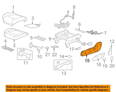 GM OEM 13-17 Acadia Limited Front Seat Components-Outer Finish Pnl ...