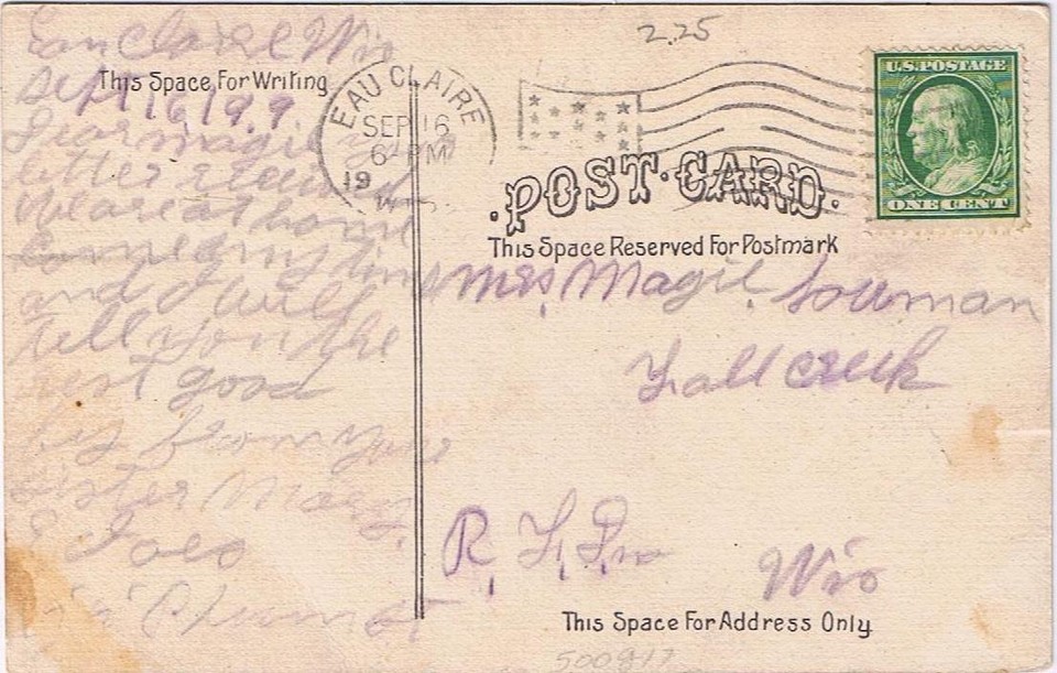 Wisconsin Postcard Eau Claire First Congregational Church 1899 | eBay