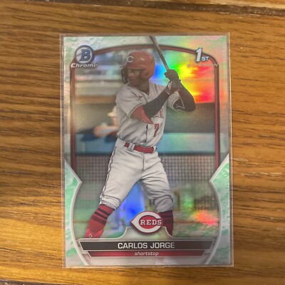 Carlos Jorge 2023 Bowman Chrome Lunar Glow Refractor SP 1st #BCP-120 ...