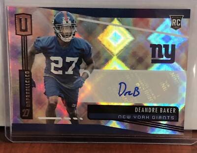 2019 Unparalleled Deandre Baker RC AUTO - Giants | eBay