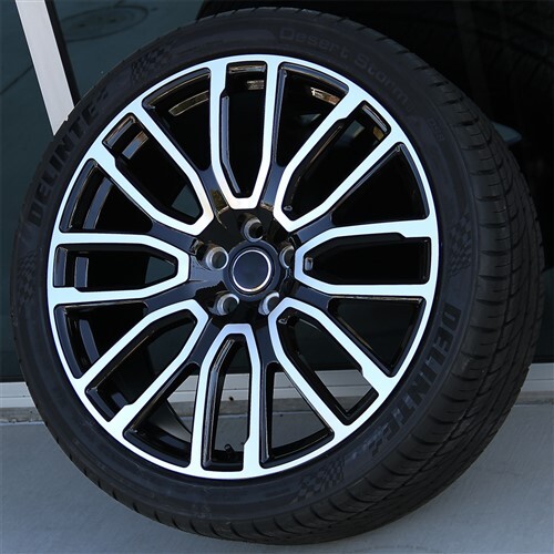 (4)SET 22X9.5 5X120 BLACK WHEELS/TIRES PKG RANGE ROVER HSE SPORT ...