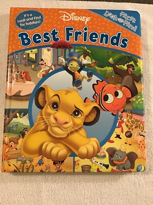 Disney LOOK AND FIND Little First Board Book Best Friends, Fun Book! | eBay