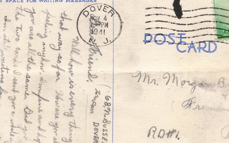 VTG Postcard 1930s I'm Sending This Card Come Around & Look Us Up Mail ...