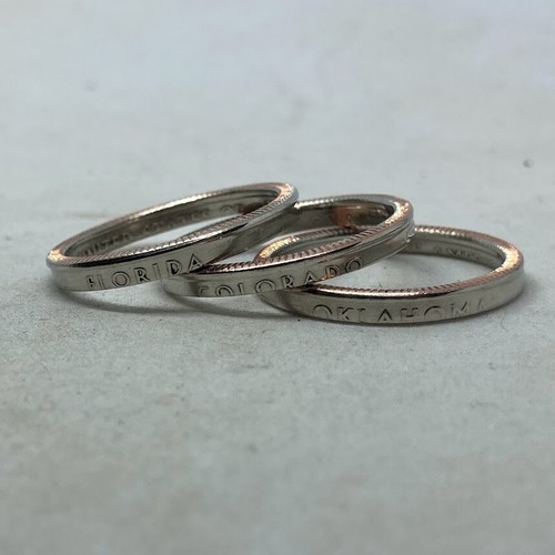 State Quarter Ring (Made with actual quarter) Handmade Band | eBay