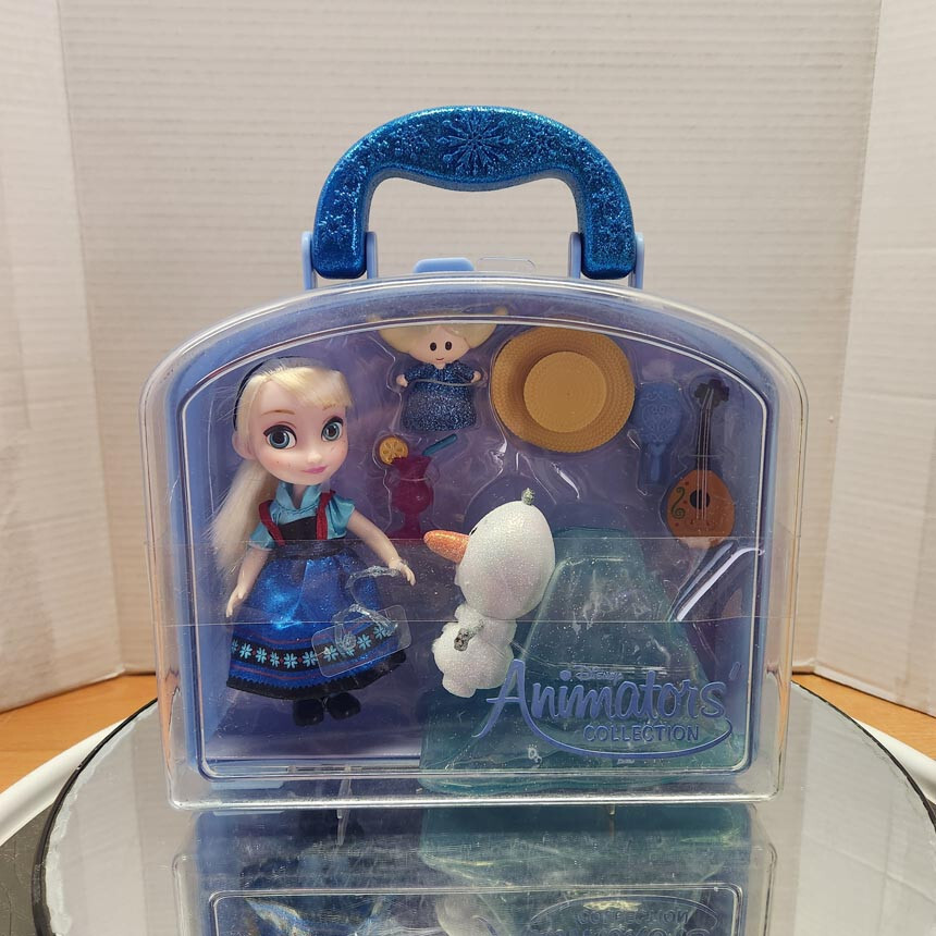 Disney Animators Collection Elsa Olaf Frozen Mini Doll Playset | eBay