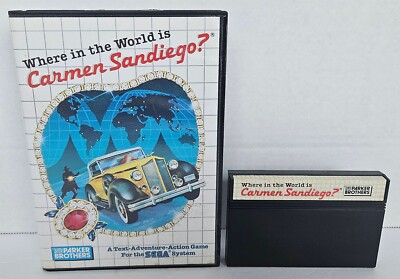 Sega Master System Carmen Sandiego Cartridge & Box Only Adult Owned | eBay