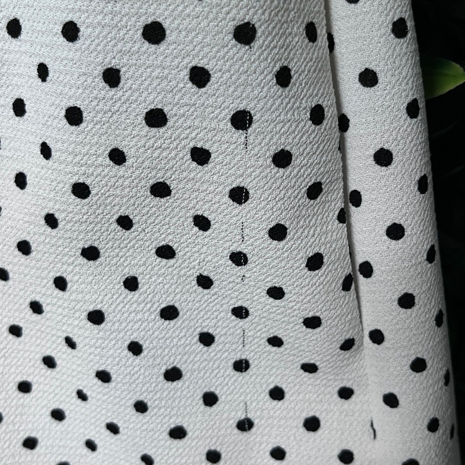 Zara Collection Dress Size S White Black Polka Dot Off Shoulder Ruffle ...