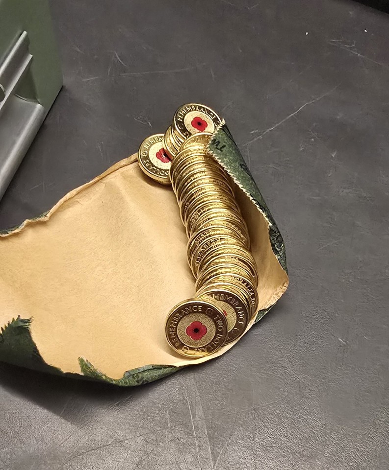 2012 Australian $2 Red Poppy Remembrance Colour Coin. From Chubb Roll ...