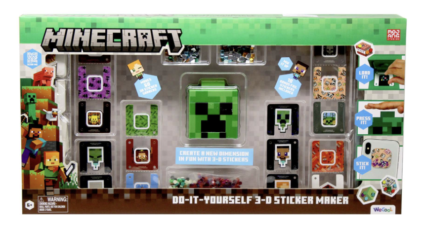 Minecraft Do-It-Yourself 3D Sticker Maker Kit New with Box | eBay