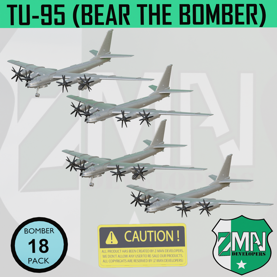 3d printed TU-95 BEAR (BOMBER) V1 plane aircraft jet fighter | eBay