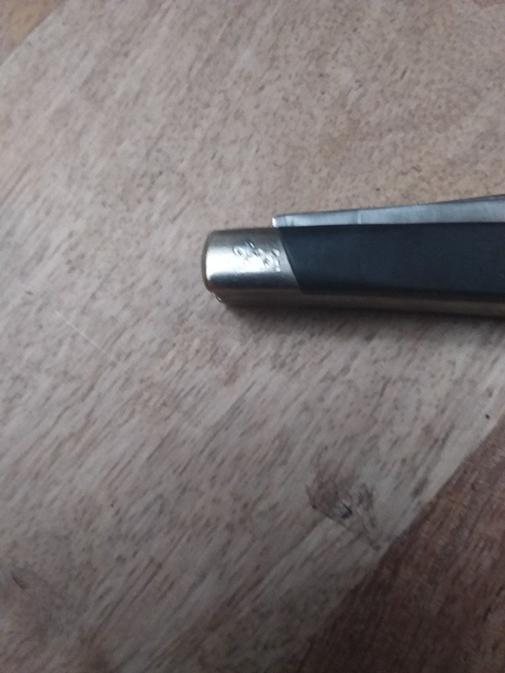 VINTAGE BUCK #311 U.S.A.~SLIM TRAPPER~SLANT-BACK BOLSTERS~3 LINE STAMP ...