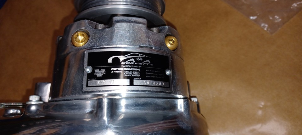 Vortech V3 TI Trim Polished Supercharger Head Unit With Pulley Rated ...