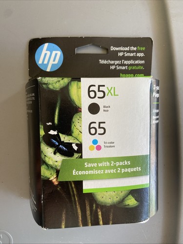 HP 65XL Black Tri-Color Ink Cartridge 2-Pack | eBay