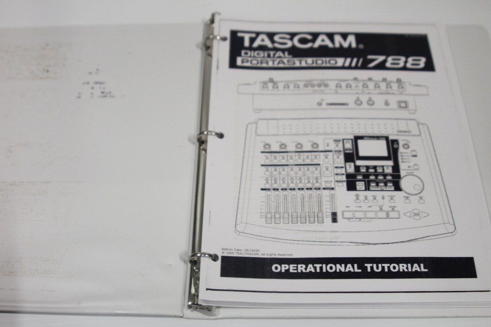 TASCAM 788 Pro Audio 8-Track Digital Recorder Portastudio w/ Power ...