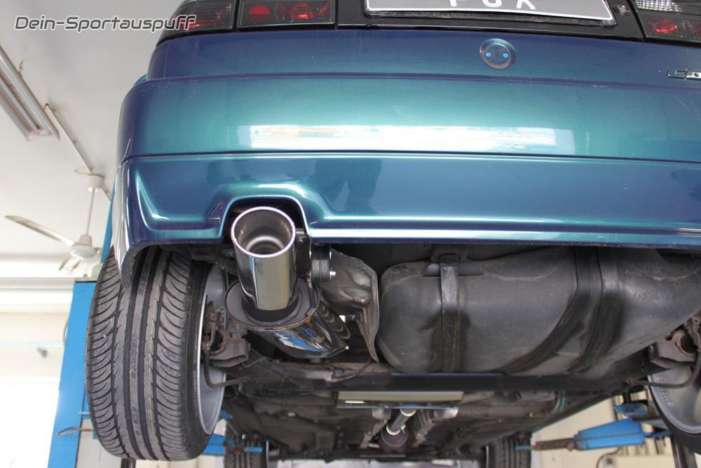 FOX Acier Inoxydable Échappement Sport VW Corrado 2.0l 16V 115x85mm ...