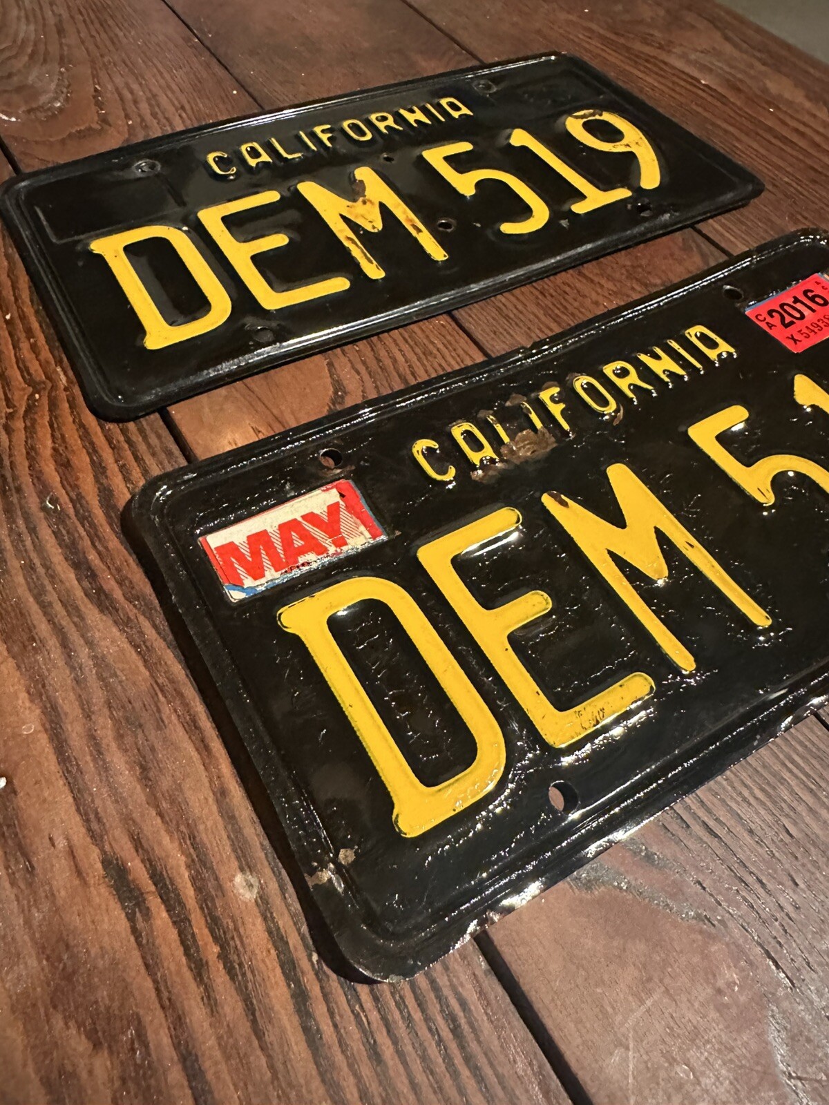Pair of Vtg 1963 Black California License plates | eBay