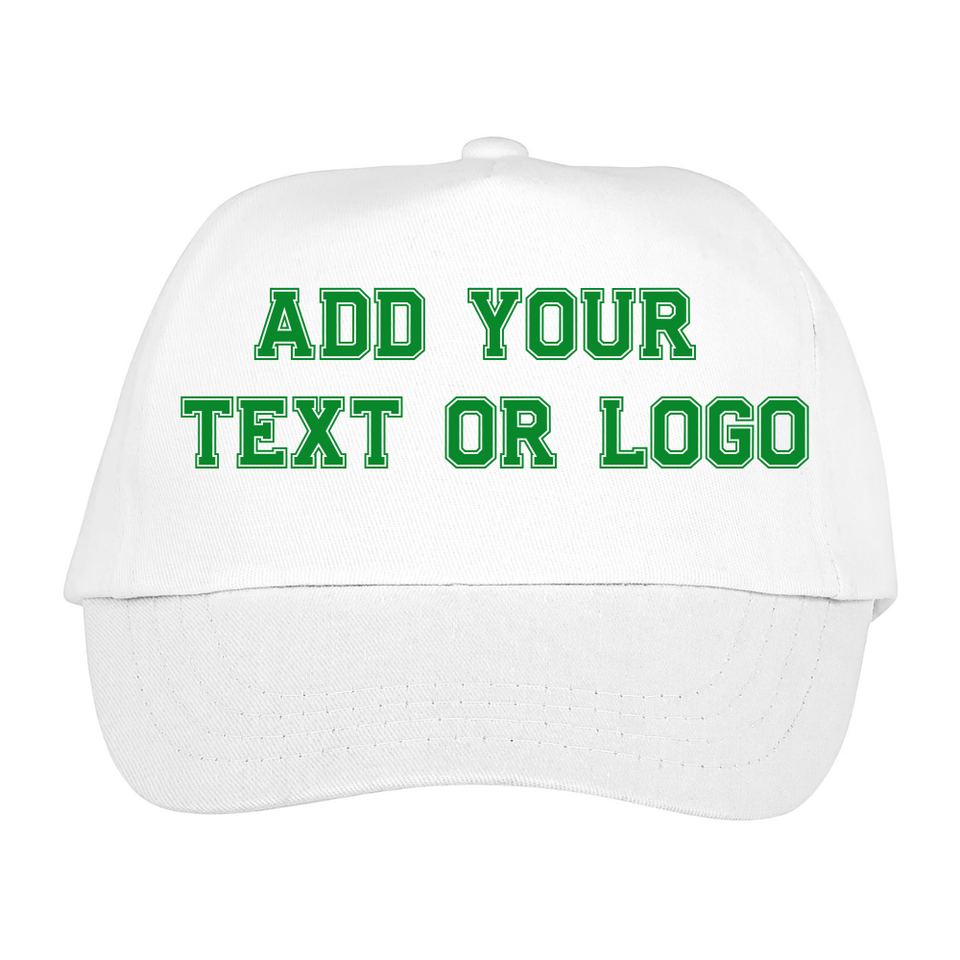 Personalised Baseball Cap Custom Text Logo Printed Hat Unisex Mens ...